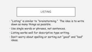 Intro- The Writing Process.ppt