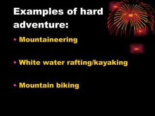 Intro To Adventure Tourism | PPT