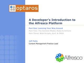 Intro To Alfresco Part 1 | PPT