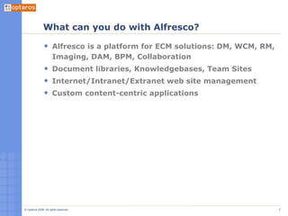 Intro To Alfresco Part 1 | PPT