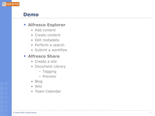 Intro To Alfresco Part 1 | PPT