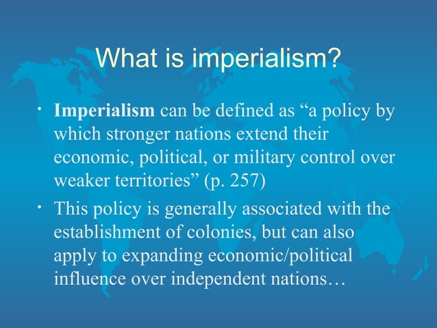 Intro To American Imperialism | PPT