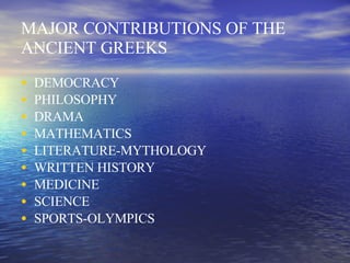 Intro. To Ancient Greek Civ. | PPT