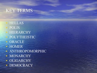 Intro. To Ancient Greek Civ. | PPT