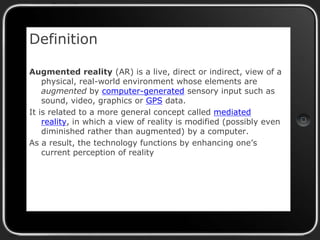 augmented reality | PPT