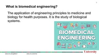 Introduction to biomedical engineering concepts | PPTX