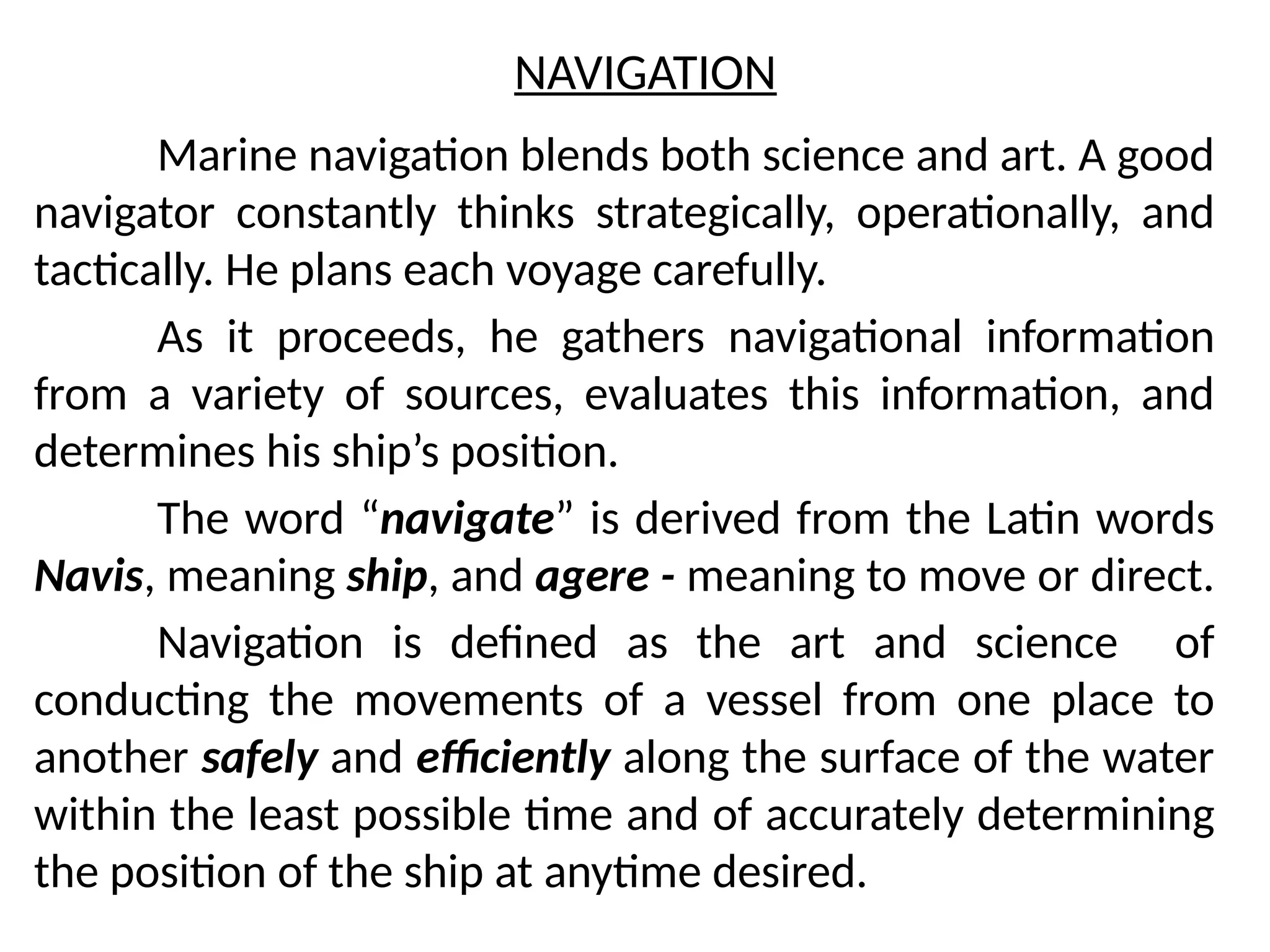 Introduction to Maritime Transportations | PPTX
