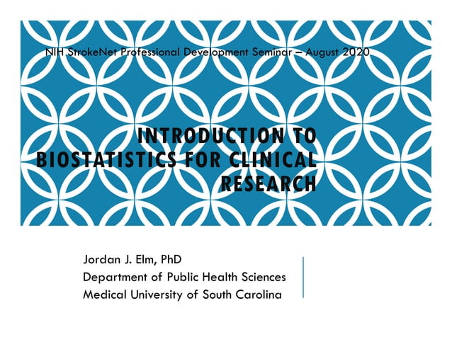 introduction to biostatistics in clinical trials | PDF