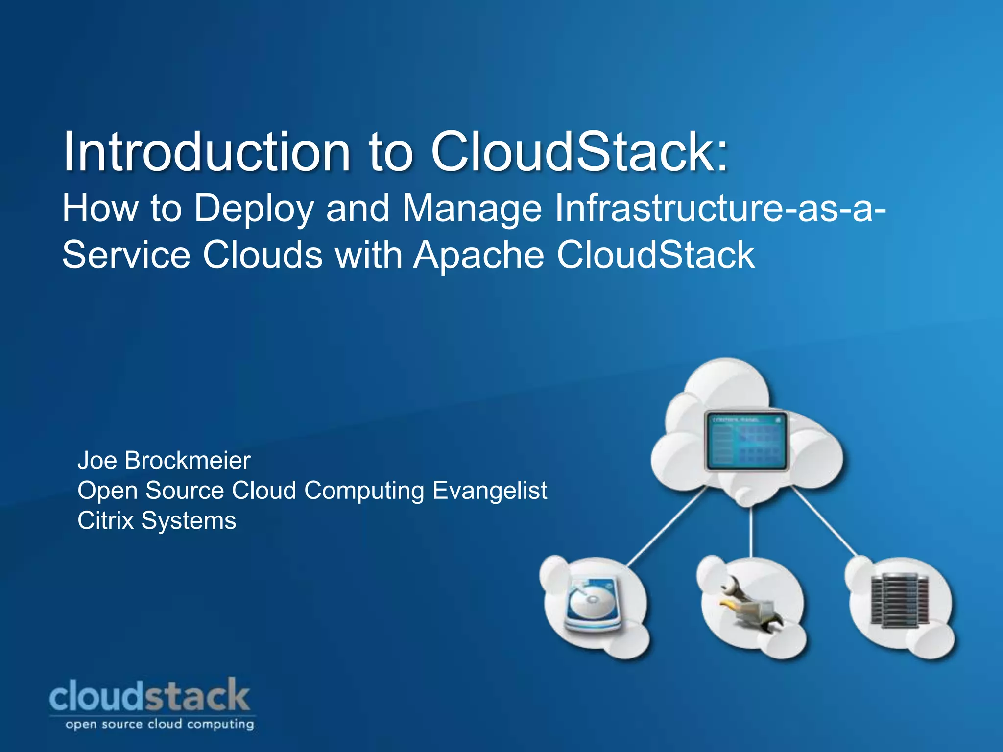 Intro to CloudStack | PPTX | Cloud Computing | Internet