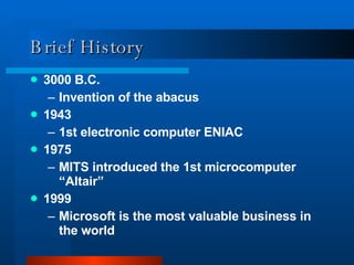 Intro To Computers | PPT