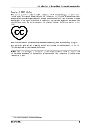 Intro to embedded systems programming | PDF