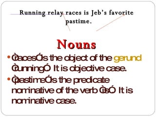 Intro To English Nouns | PPT | Sports