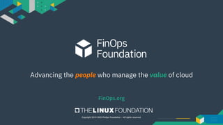 finops on linux fondation presentation fix | PPTX