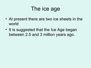 Intro To Glaciation | PPT
