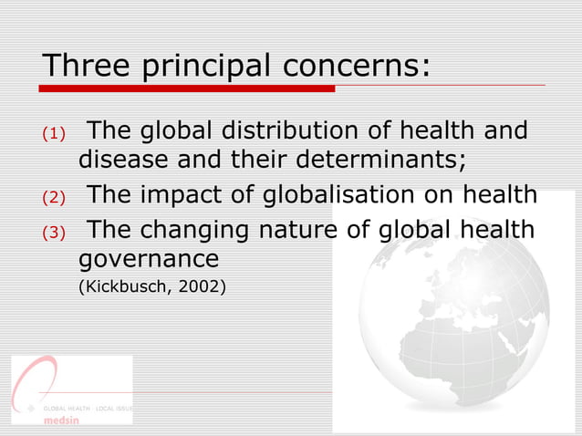 Intro to Global Health | PPT | Non-Profit Organizations | Industries