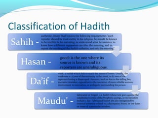 Intro to-hadith | PPT