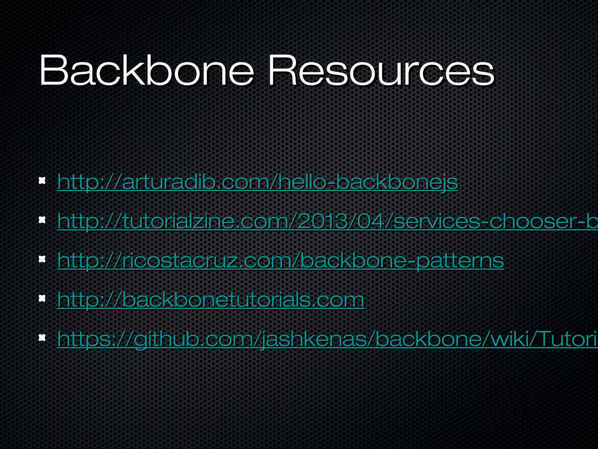 Intro to-html-backbone-angular | PPT