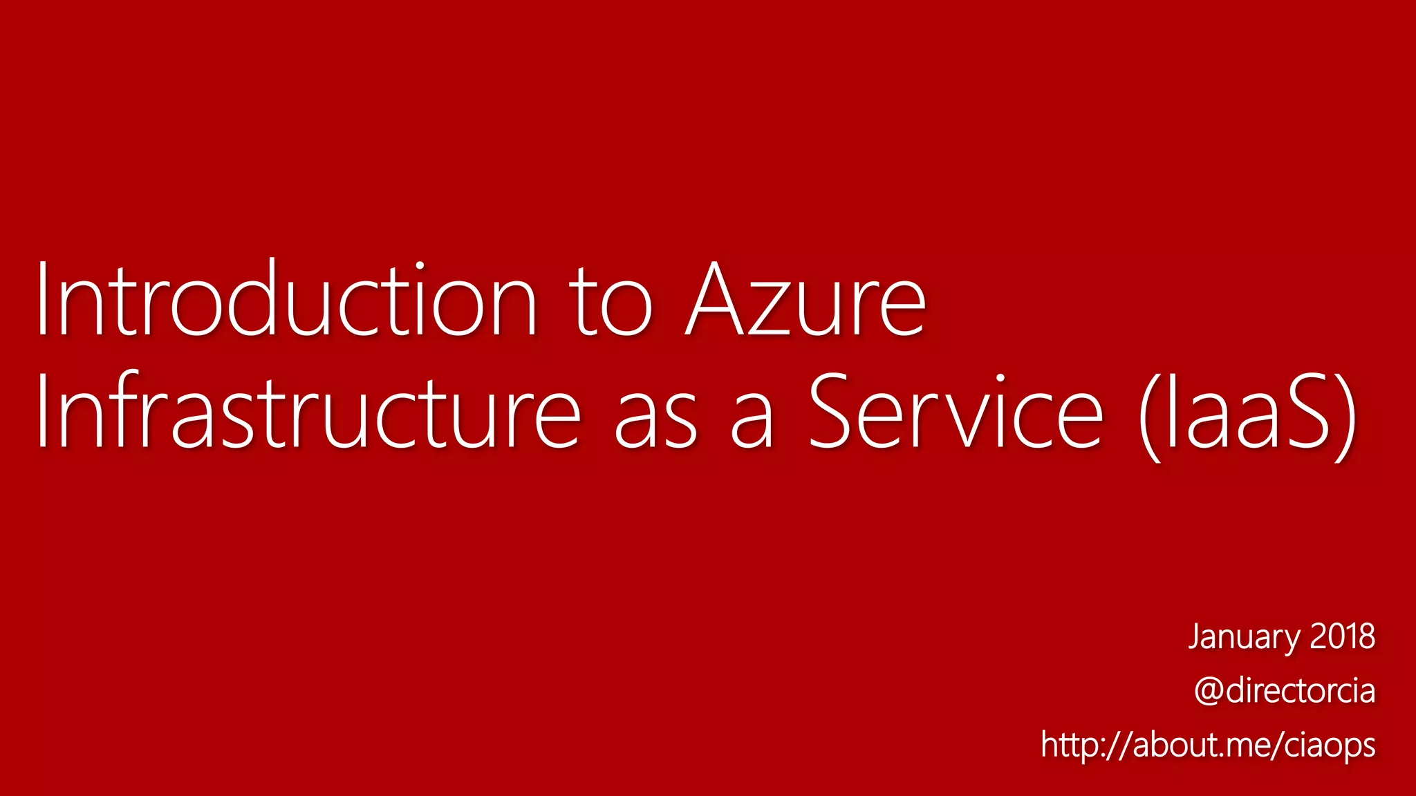 Introduction to Azure IaaS | PDF