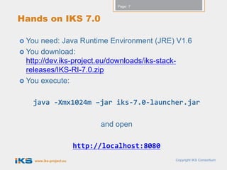 Introduction to the IKS 7.0 Technology Stack | PDF