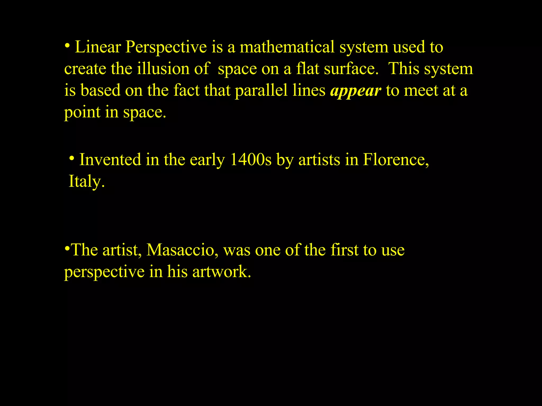 Intro to Linear Perspective | PPT