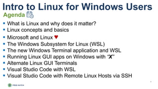 Introduction to Linux for Windows Users | PPTX