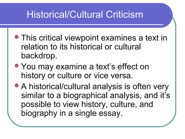 Intro to-literary-criticism | PPT