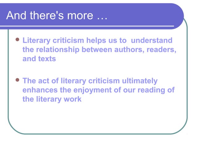 Intro to-literary-criticism | PPT