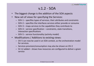 Introduction to MODAF v1.2 | PDF
