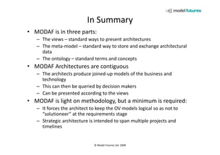 Introduction to MODAF v1.2 | PDF
