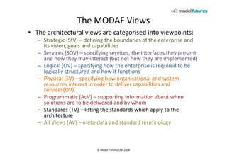 Introduction to MODAF v1.2 | PDF