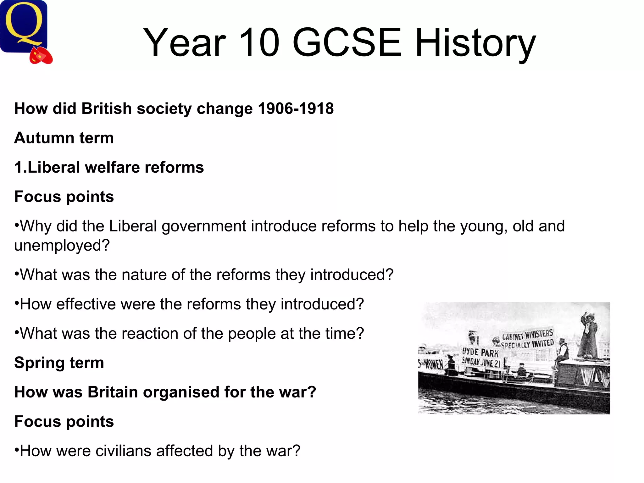 Intro to Modern World GCSE | PPT