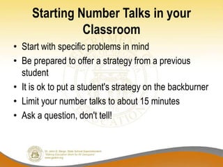 Intro to-number-talks-powerpoint | PPTX