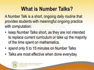 Intro to-number-talks-powerpoint | PPTX