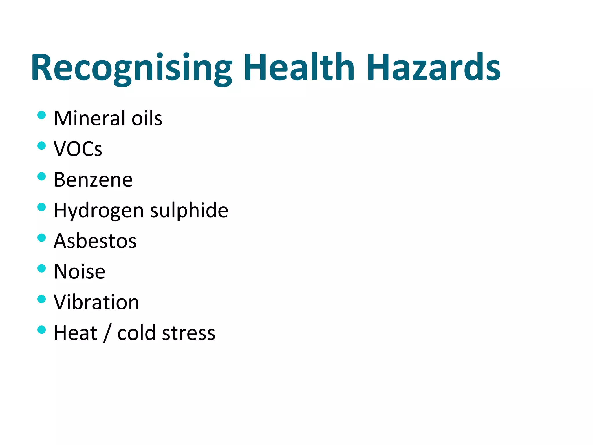 Intro To Occupational Hygiene | PPT
