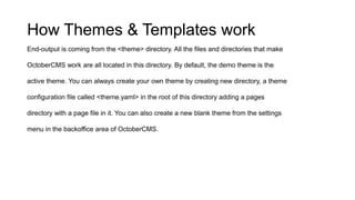 Intro to OctoberCMS | PPT