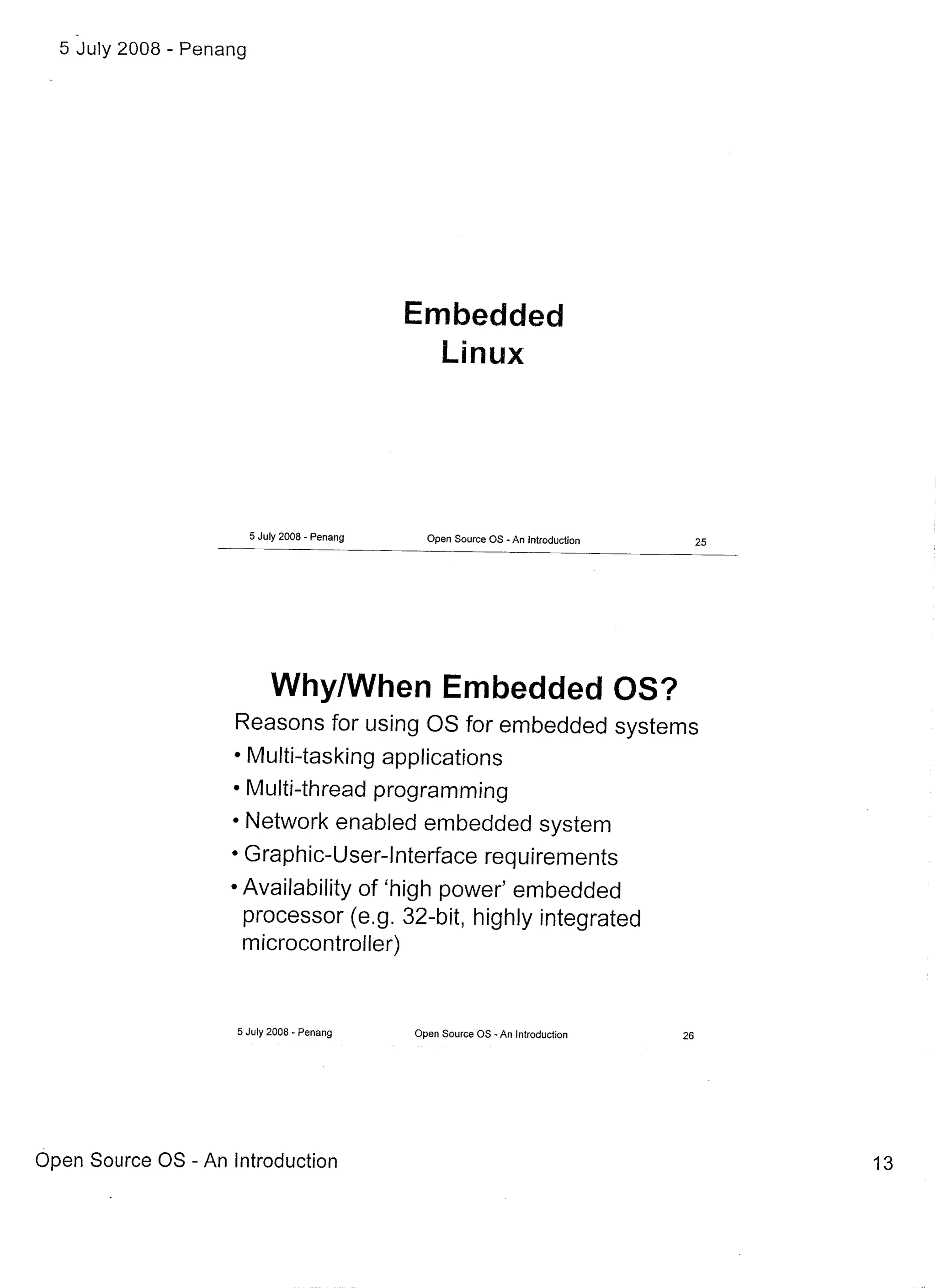 Introduction To Open Source Embedded OS | PPT