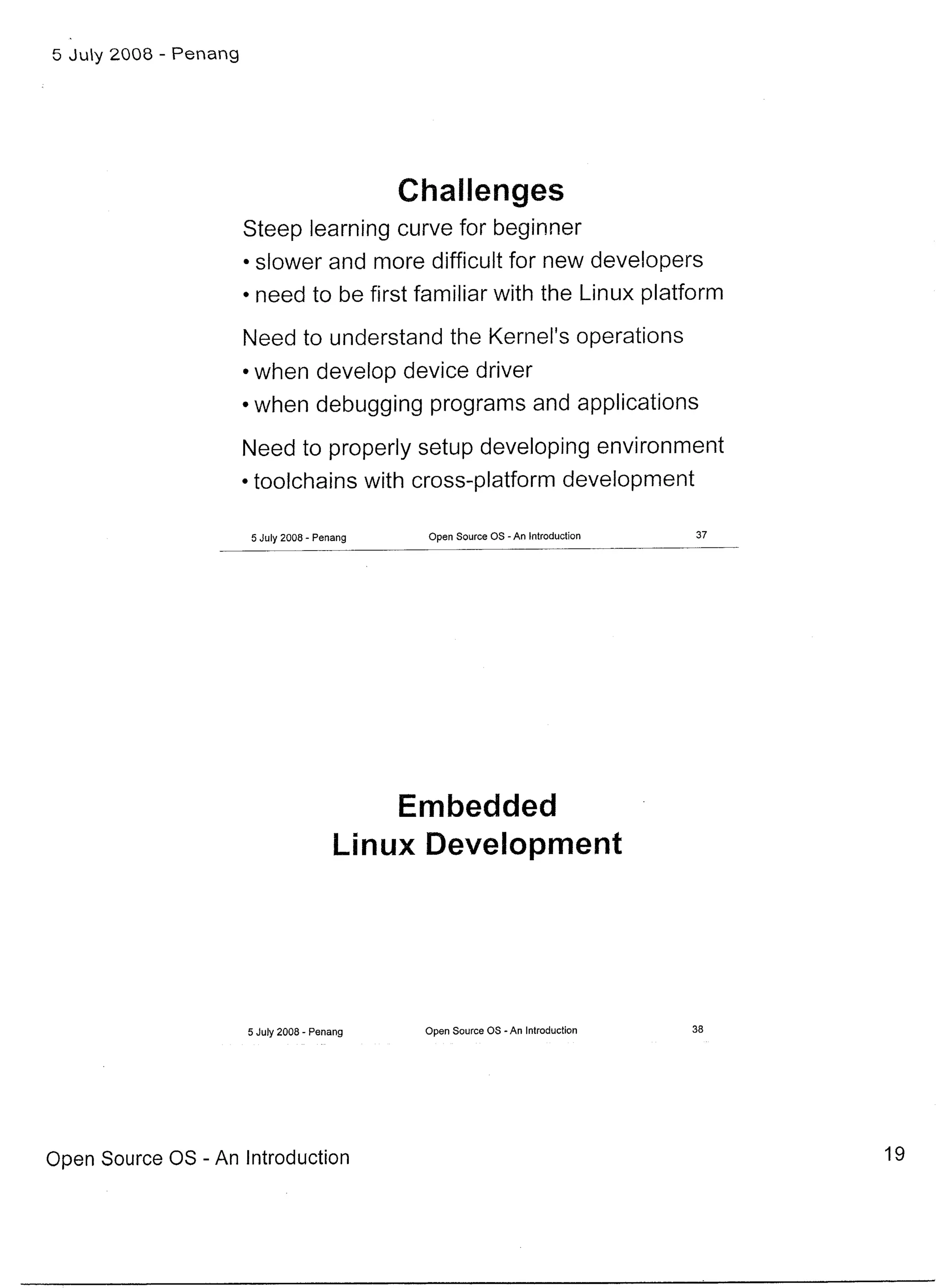 Introduction To Open Source Embedded OS | PDF