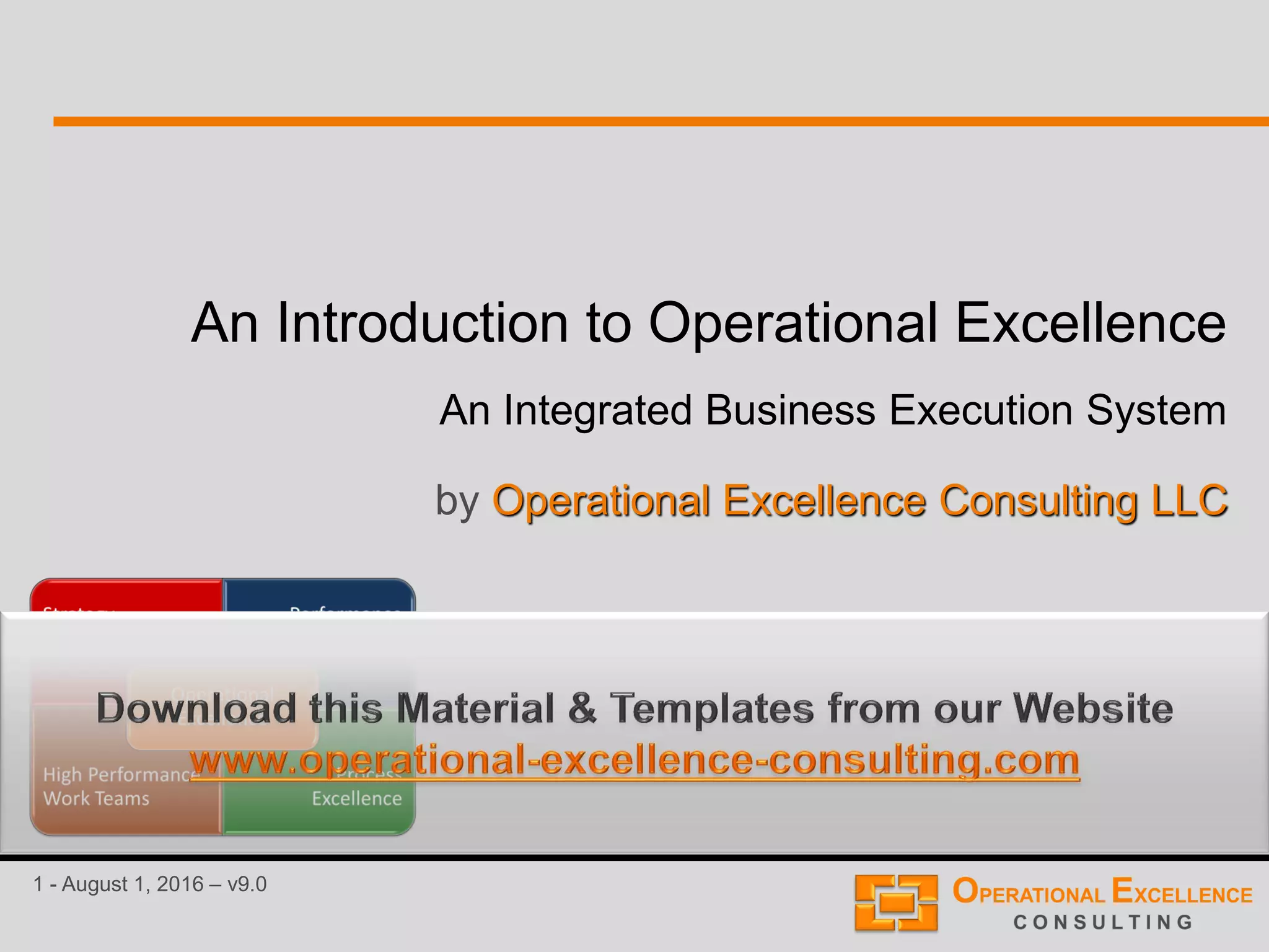 How to achieve Operational Excellence? | PDF