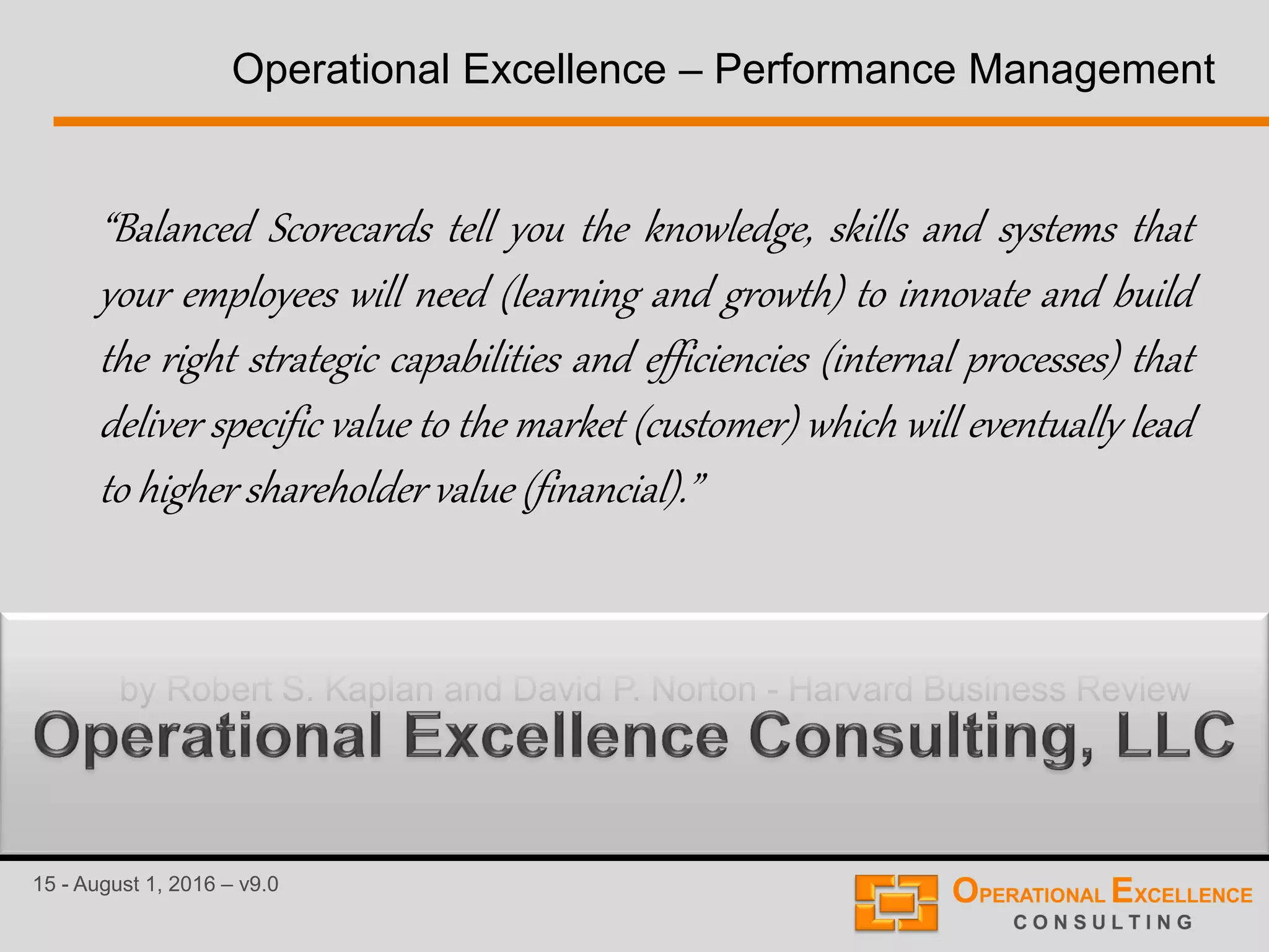 How to achieve Operational Excellence? | PDF
