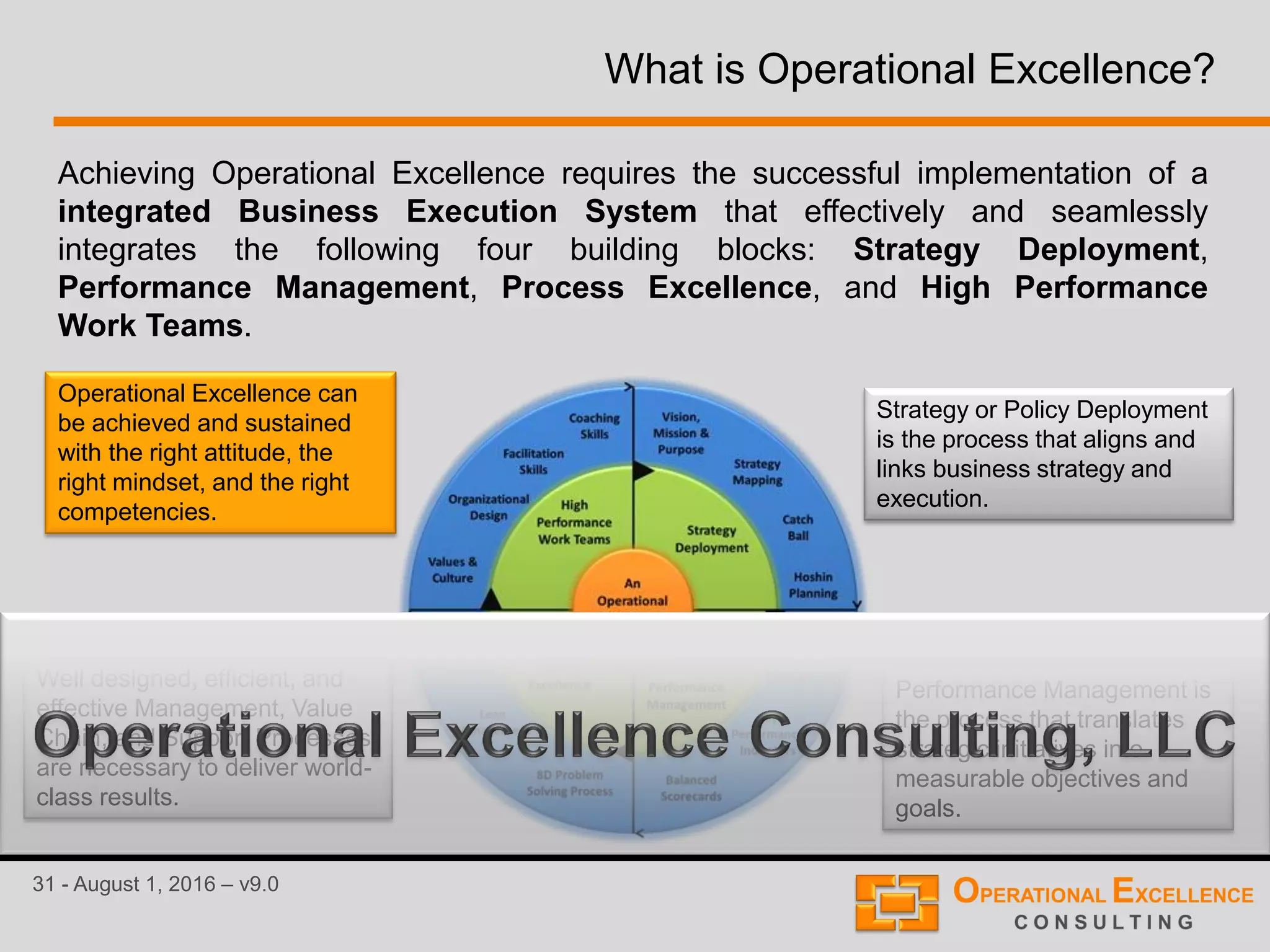 How to achieve Operational Excellence? | PDF