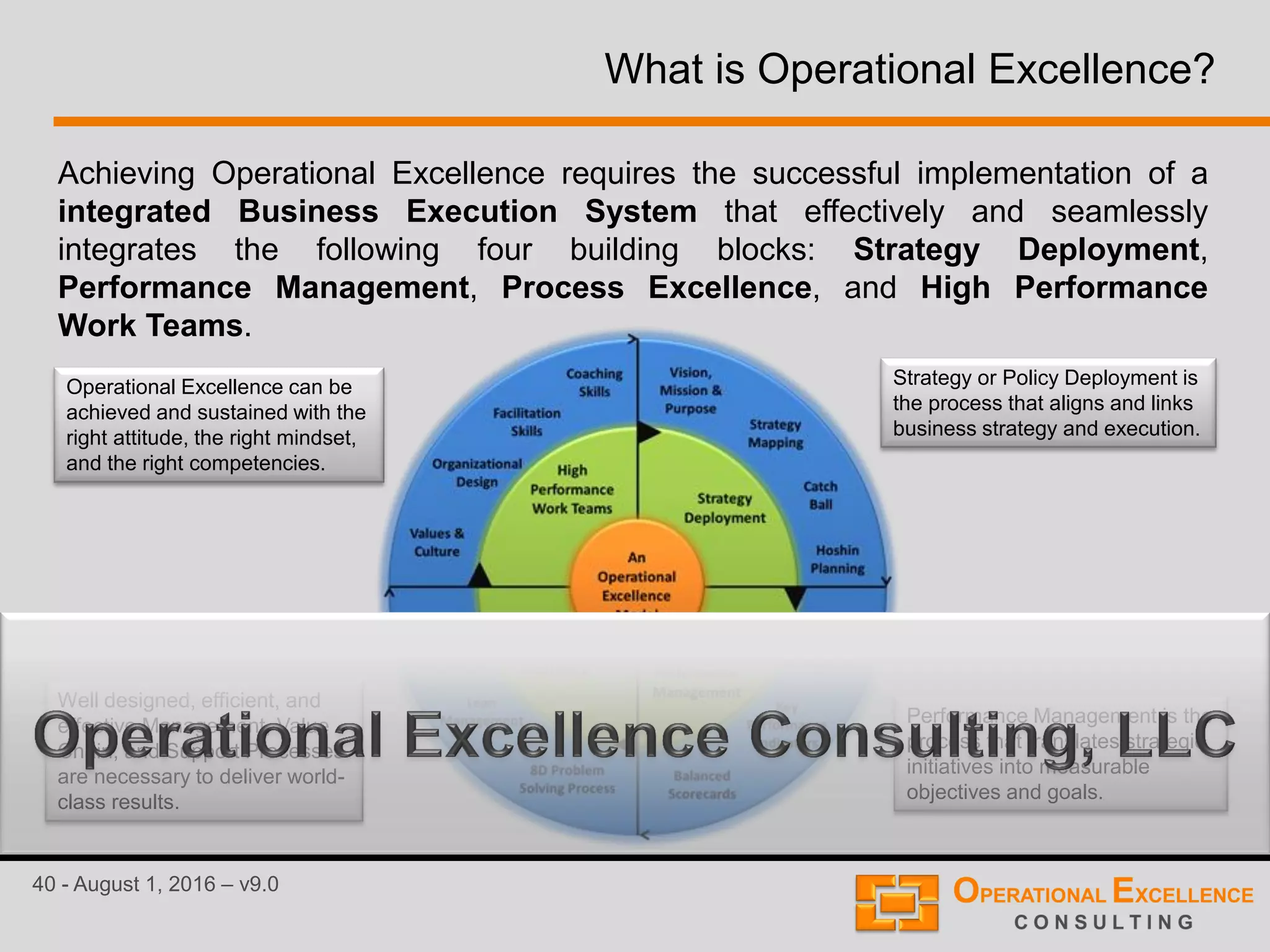 How to achieve Operational Excellence? | PDF