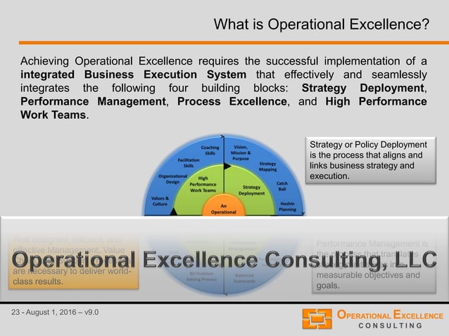 How to achieve Operational Excellence? | PDF