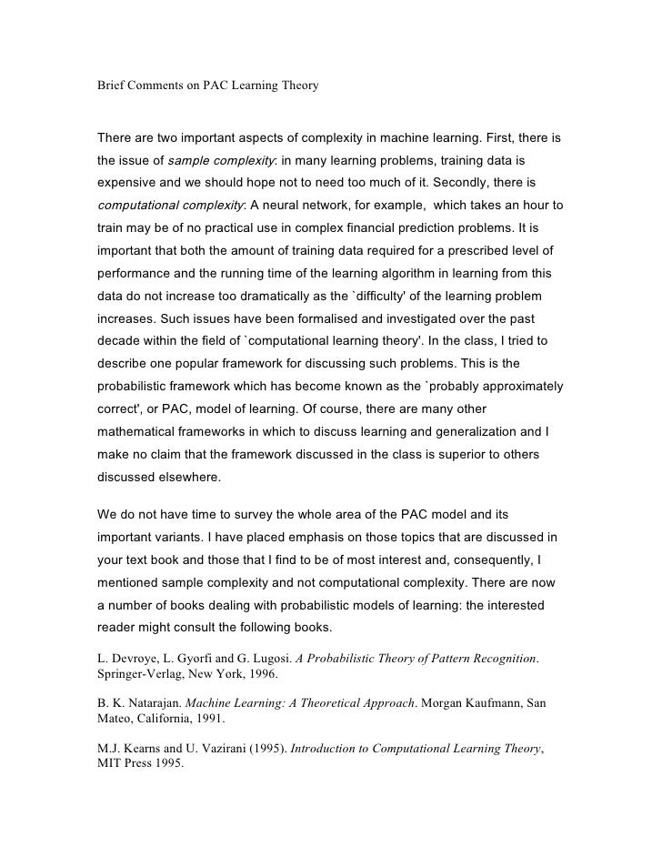 Intro To Pac Learning