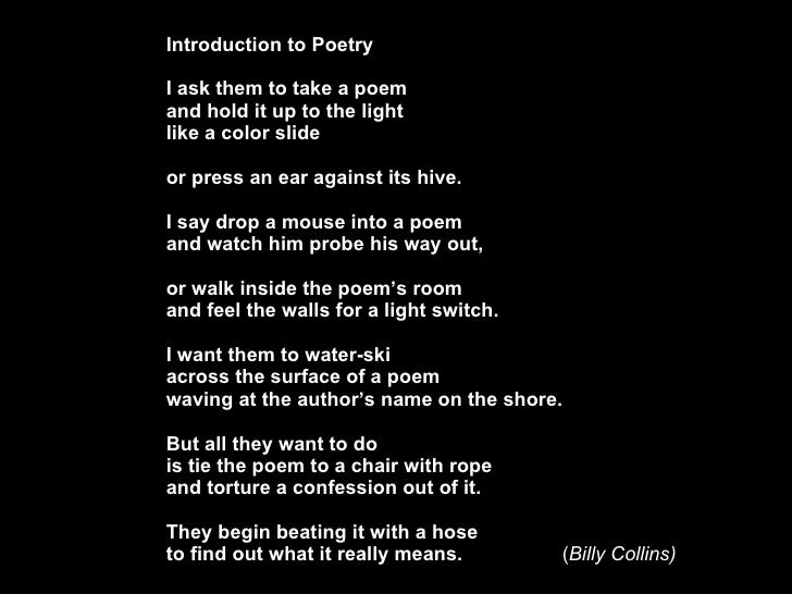 Intro To Poetry
