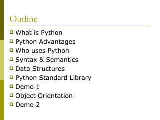 Intro to Python | PPT