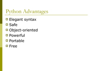 Intro to Python | PPT