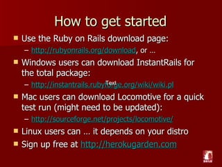 Introduction To Rails | PPT