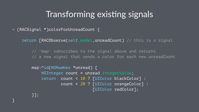 Introduction to reactive programming & ReactiveCocoa | PPT