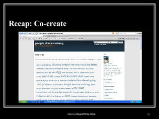 Intro To Read Write Web | PPT