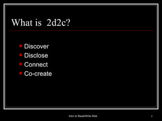 Intro To Read Write Web | PPT